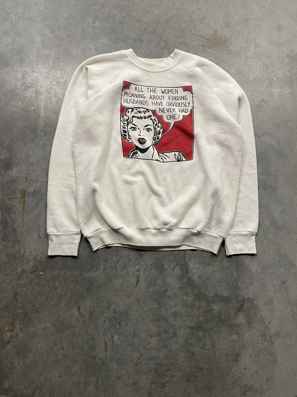 Vintage Vintage Roy Lichtenstein Husbands Never Had One Crewneck | Grailed