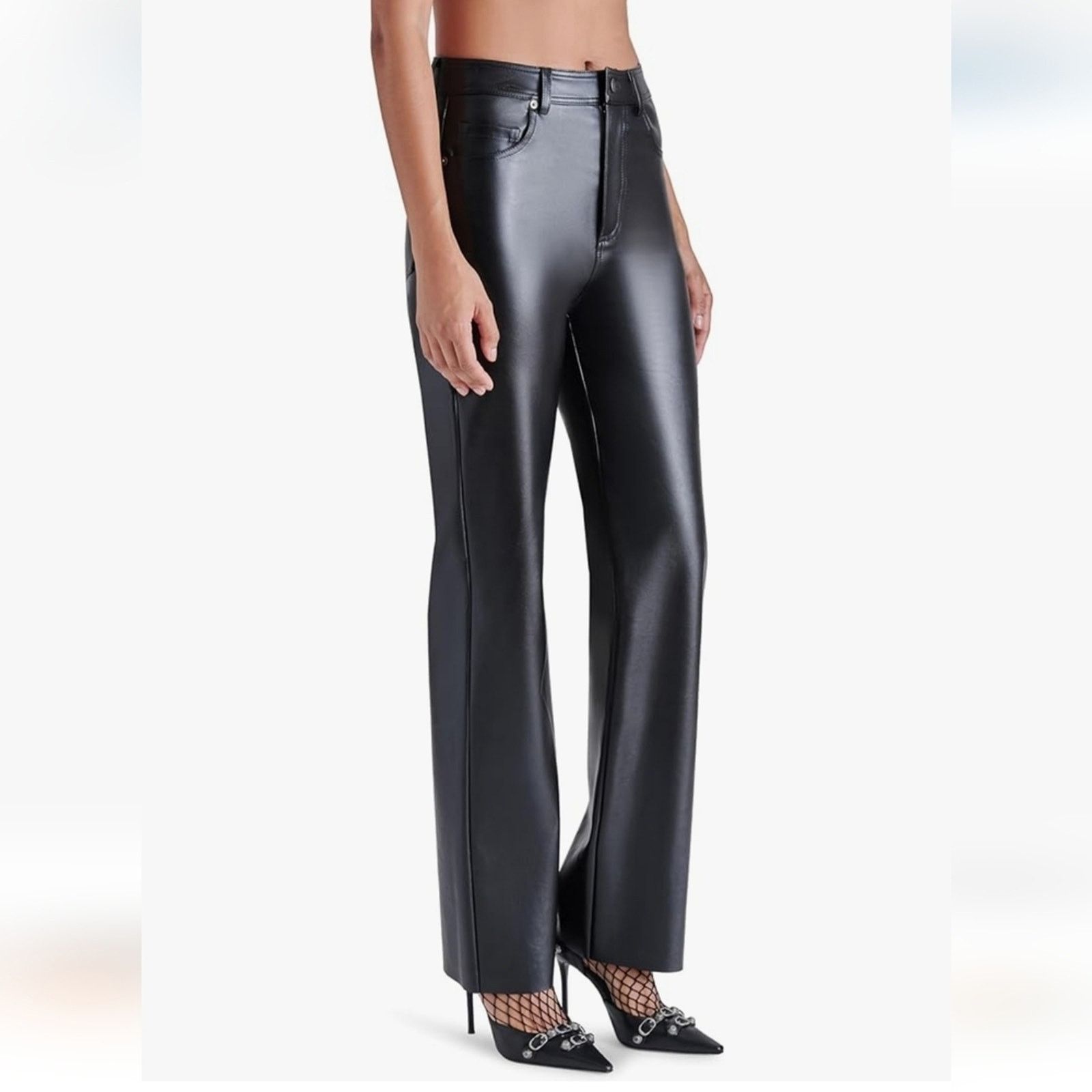 Steve Madden Steve Madden Loren High-Rise Faux-Leather Pants Sz 27 ...
