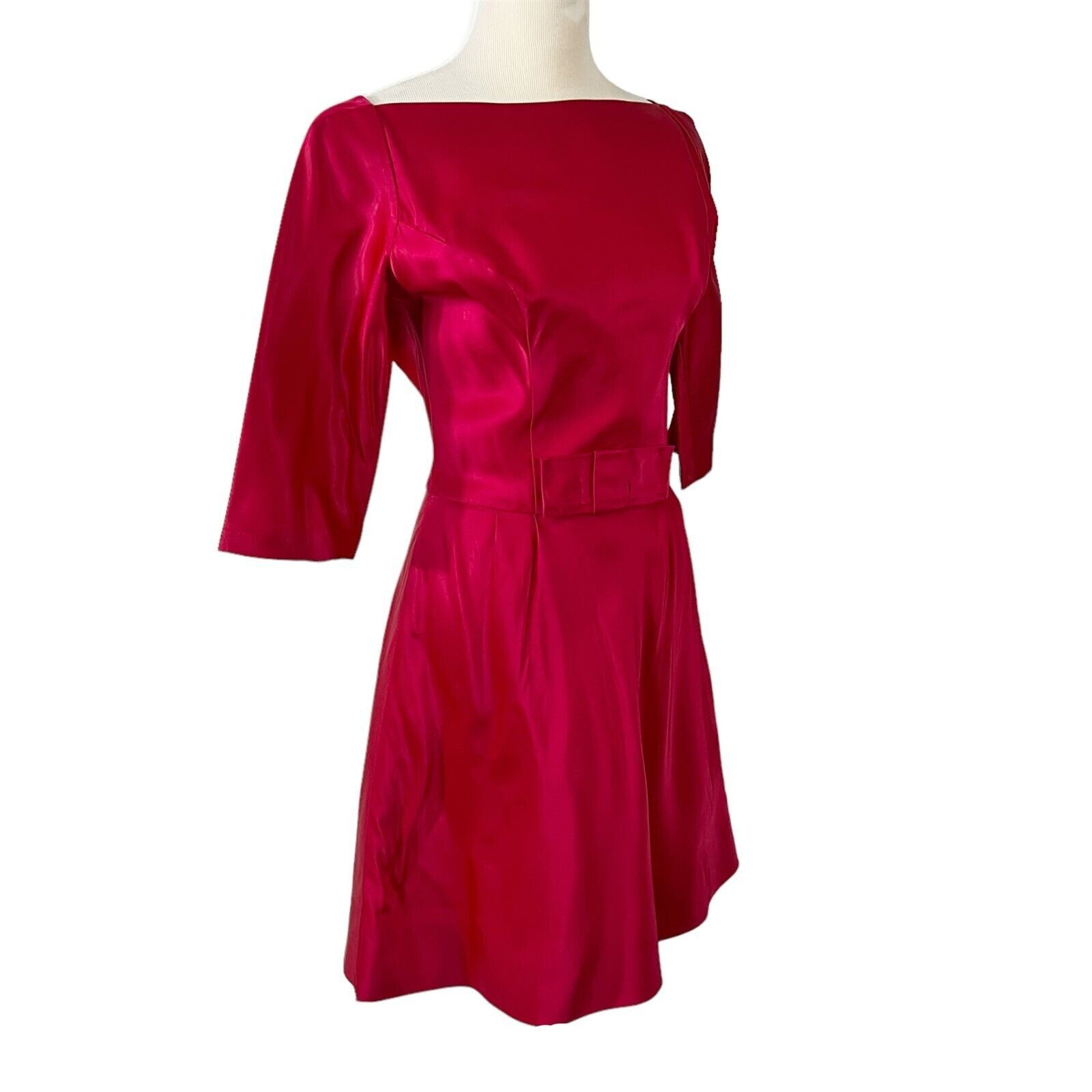 Vintage Lorrie Deb Red Dark Pink Dress Vintage 1960s Cocktail | Grailed