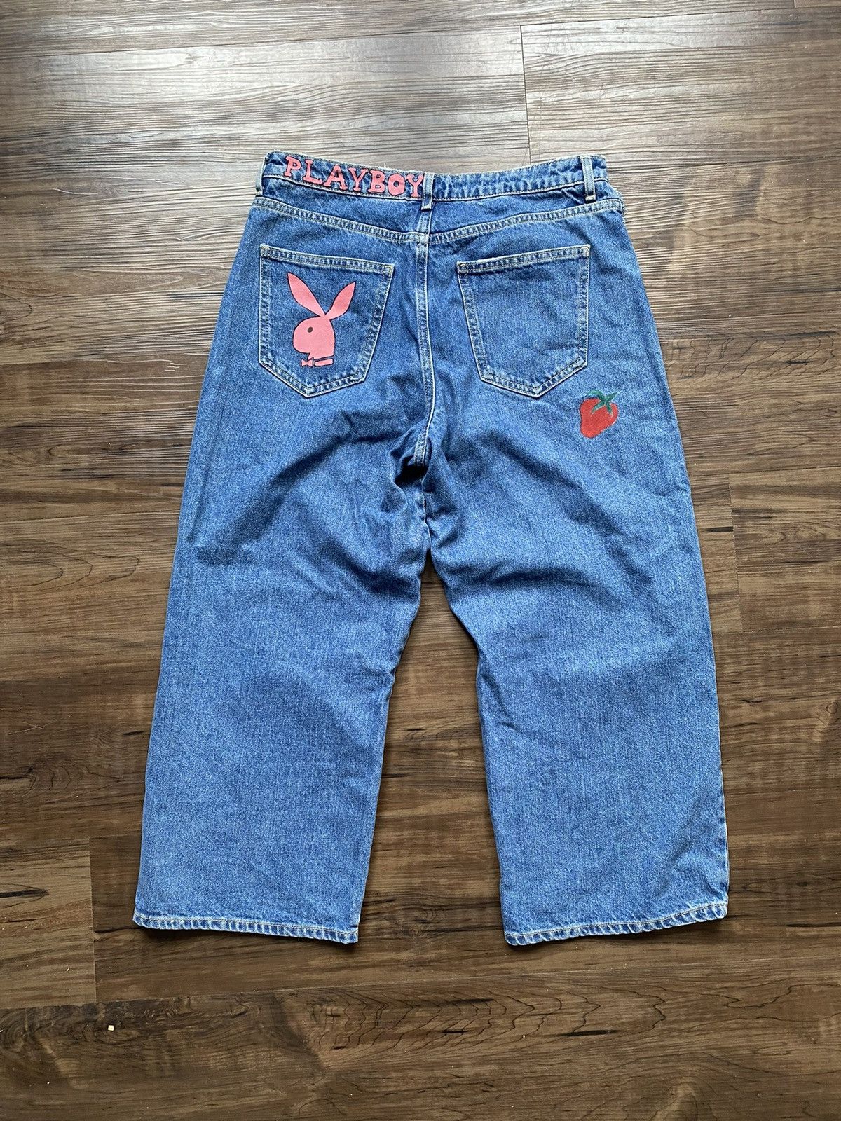 Playboi Carti × Playboy × Vintage PlayBoy Crazy Vintage Denim Pants y2k ...