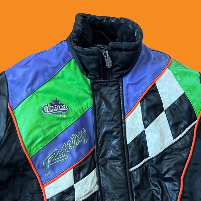 Vintage Vintage 2000s Choko Leather Racing Jacket | Grailed