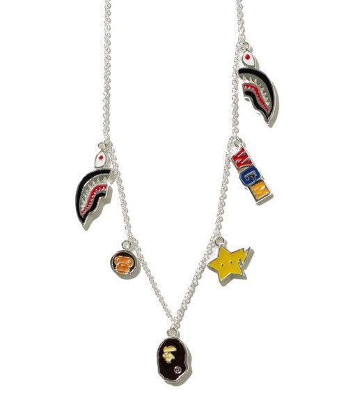 Bape A BATHING APE Bape Shark Chain Necklace Silver | Grailed