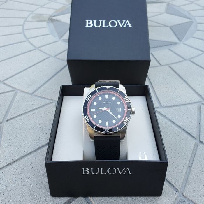 Bulova BULOVA Diver 100M Water Resistant Silicone Strap Watch | Grailed