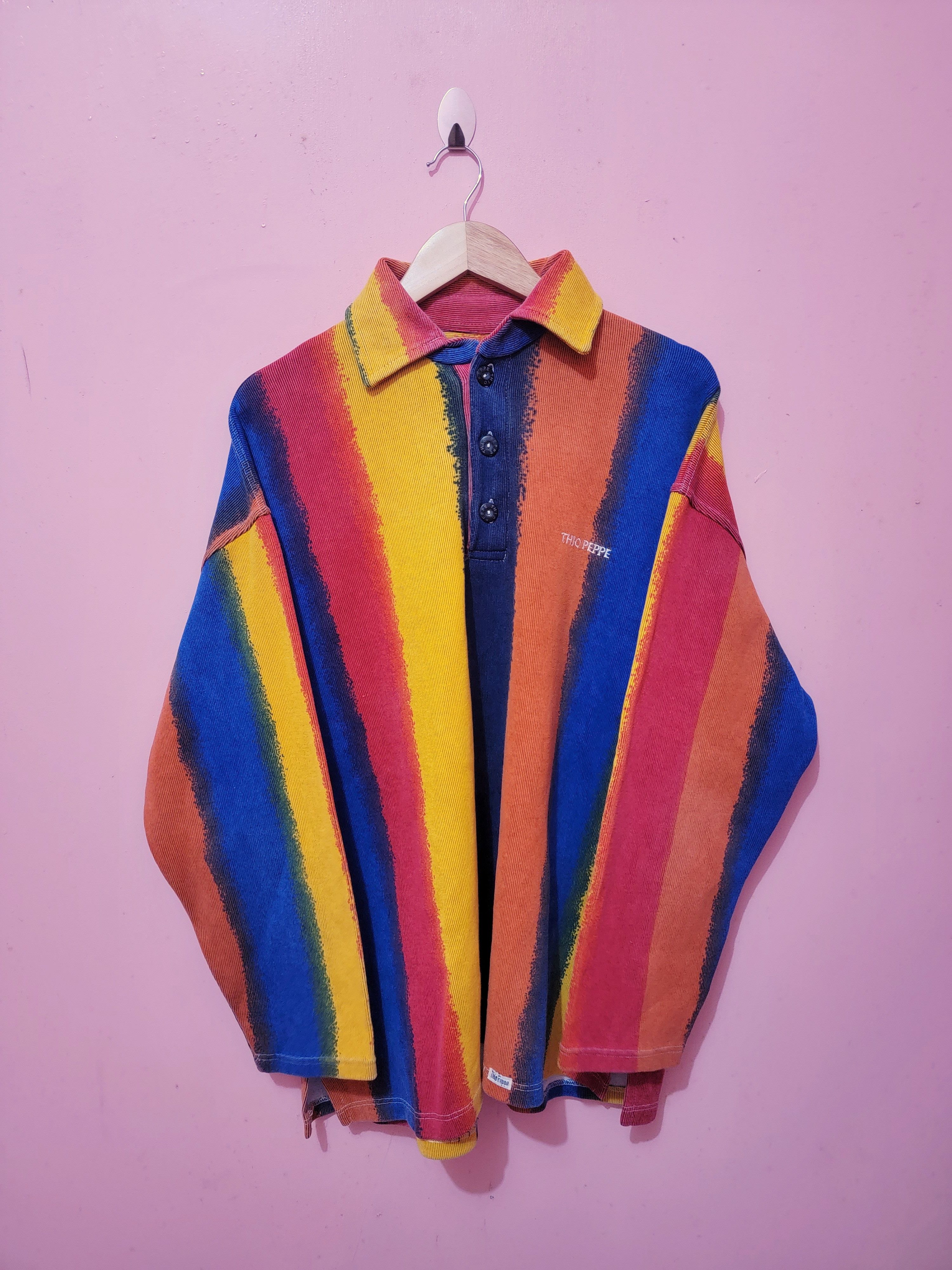 Coogi × Vintage Vintage 90's thio peppe vertical multicolour | Grailed