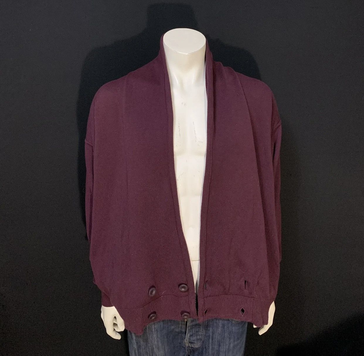 Carlo Colucci × Vintage Carlo Colucci Sweater West Germany burgundy ...