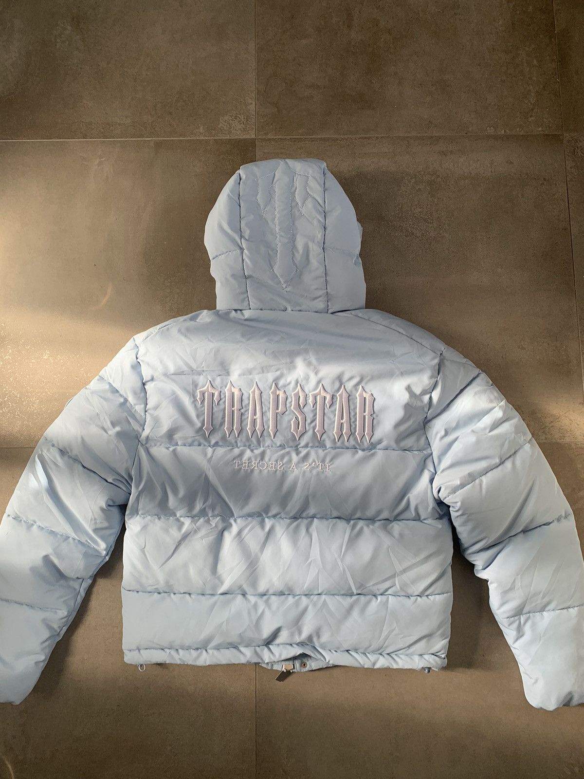 Trapstar London Trapstar Decoded Hooded Puffer 2.0 ice blue | Grailed