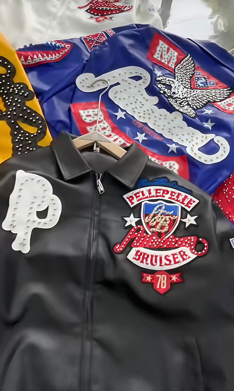 Other American bruiser jacket Pelle Pelle logo eagle embroydery | Grailed