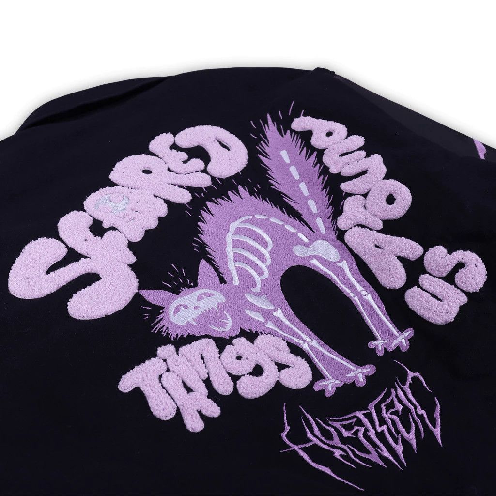 Bomber Jacket × Cartoon Network × Varsity Jacket Varsity Jacket scared ...