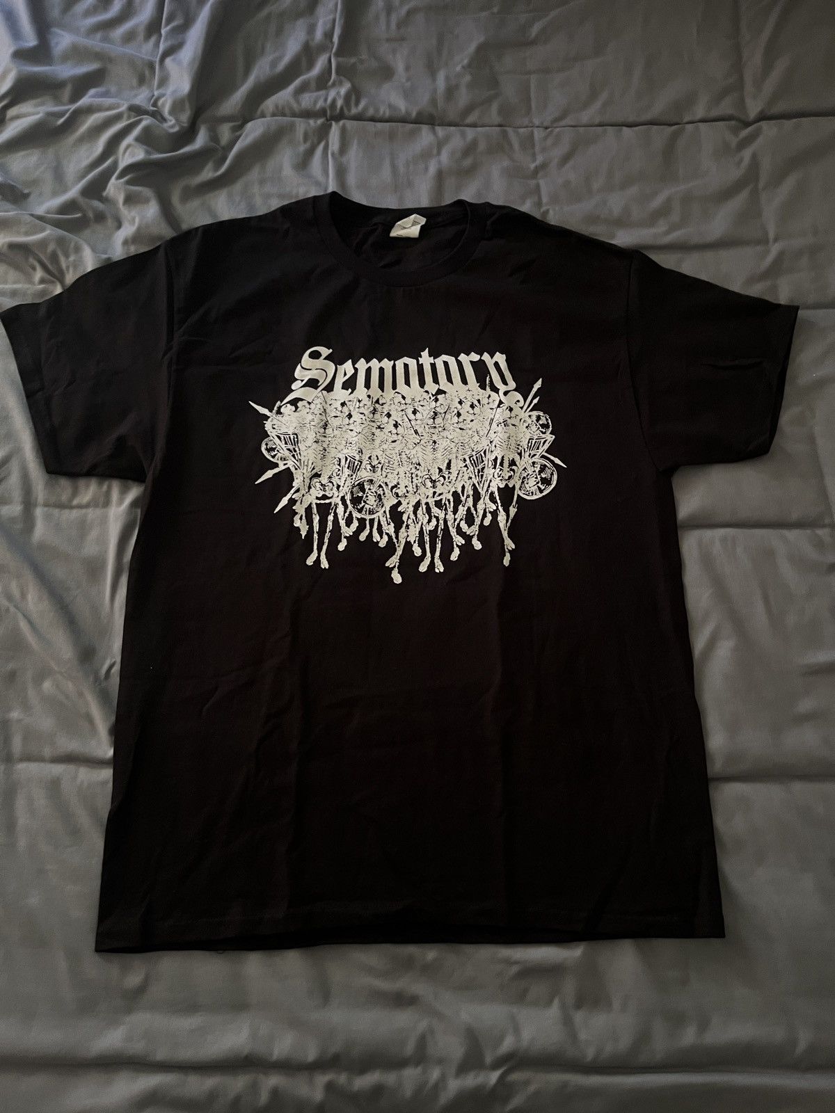 Haunted Mound Haunted Mound Sematary Skellingtons Tee Metal Font | Grailed