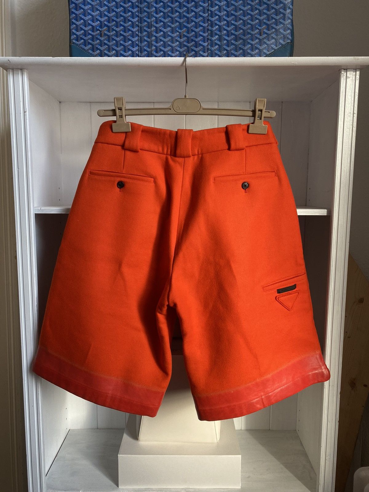 Prada 1200$ Prada Logo Runway Wool Shorts 48 FW18 | Grailed