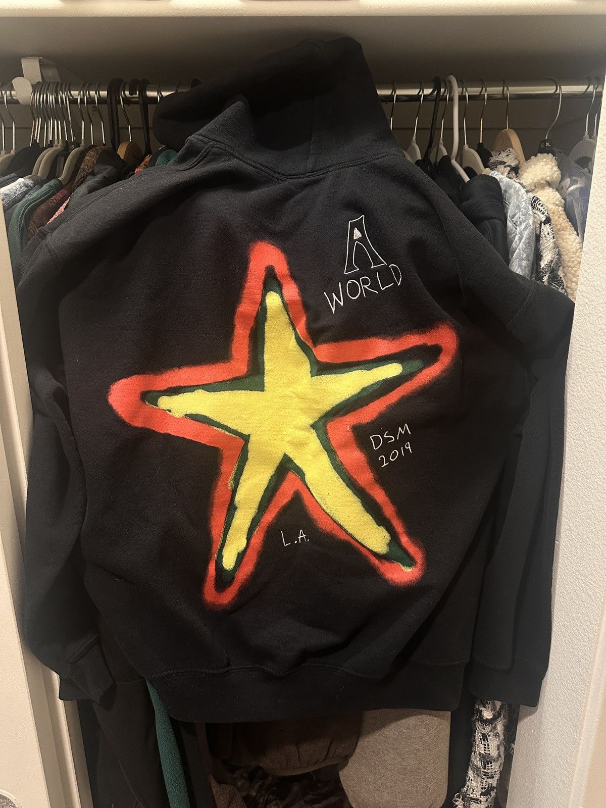 Designer × Travis Scott Travis Scott astroworld x DSM star hoodie | Grailed