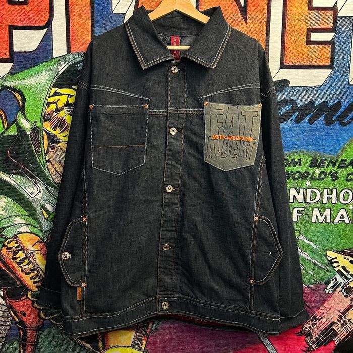 Vintage Y2K Platinum FUBU Denim Jacket Size XL | Grailed