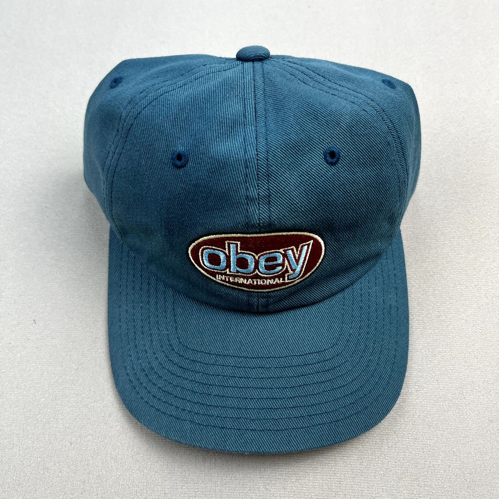 Obey Obey Hat Cap Snapback Blue Teal International Worldwide Logo | Grailed