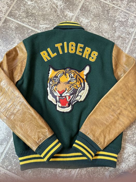 Polo Ralph Lauren POLO RALPH LAUREN WOOL LETTERMAN TIGER VARSITY JACKET ...