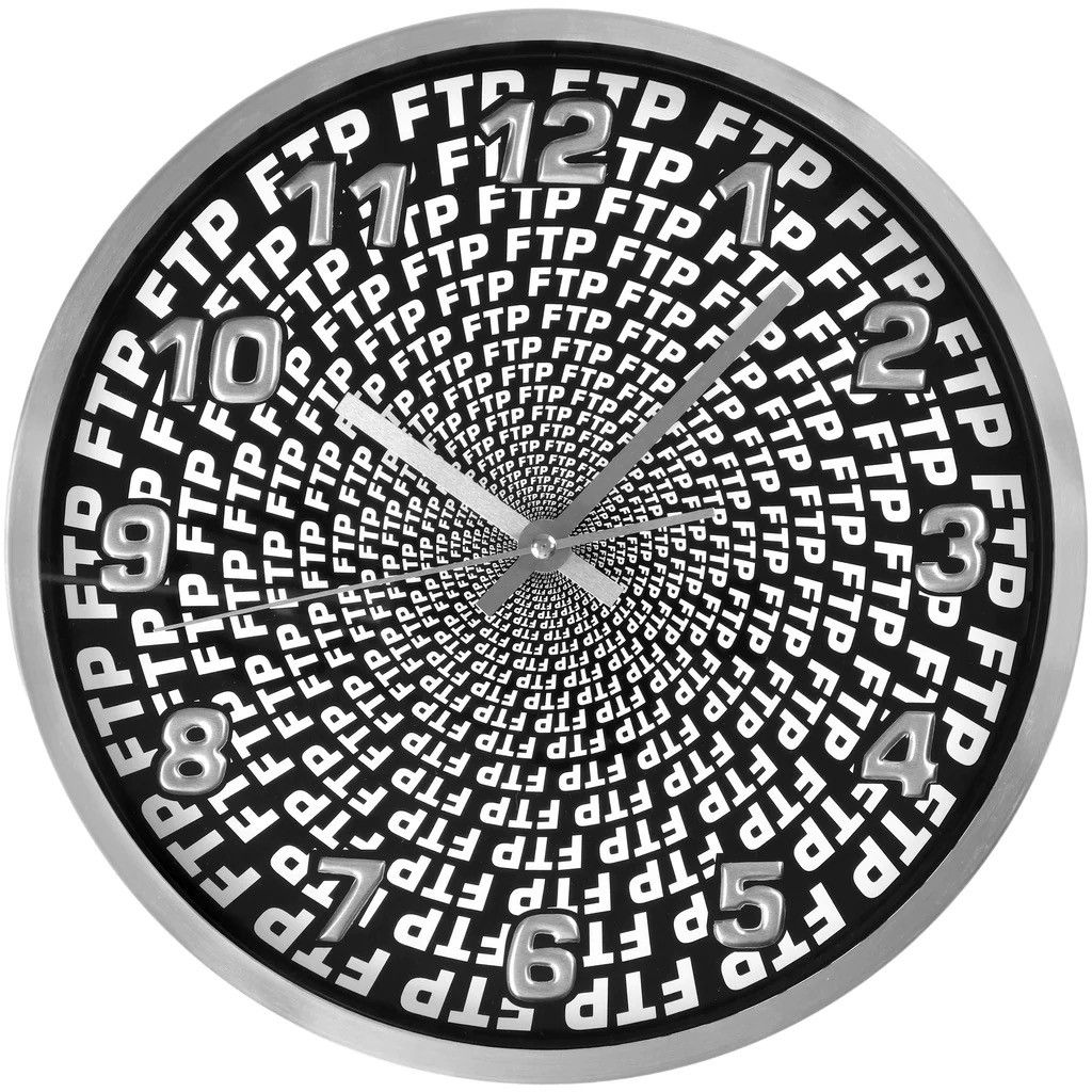 Fuck The Population FTP Spiral Wall Clock Black ONE SIZE (OS) IN HAND ...