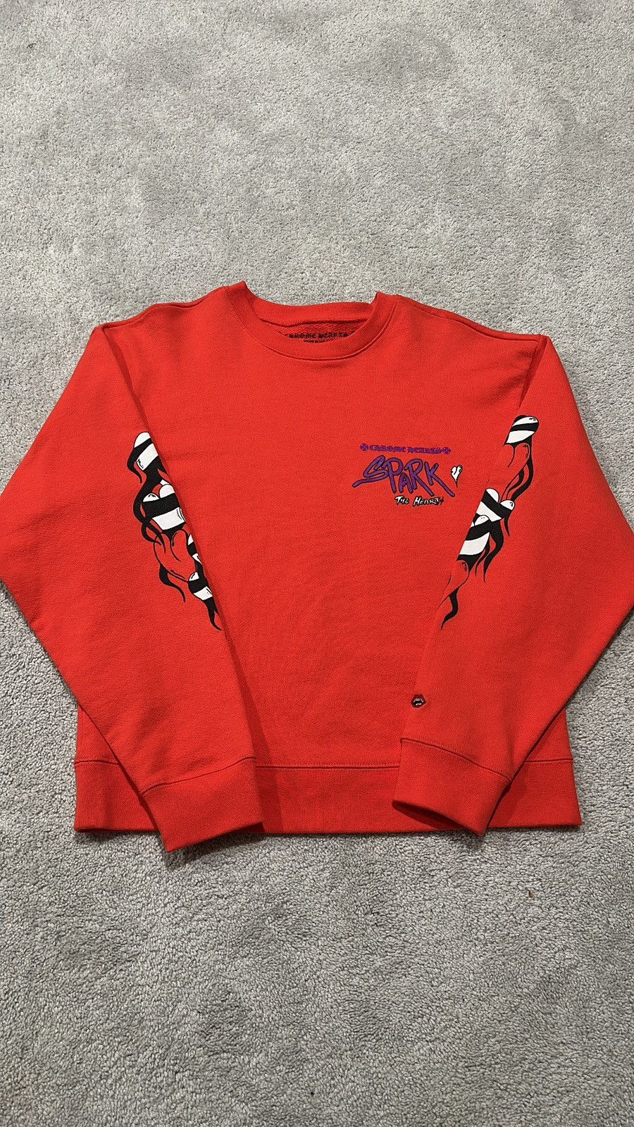 Chrome Hearts × Matty Boy Chrome Hearts Matty Boy Red Sadisic Crewneck ...