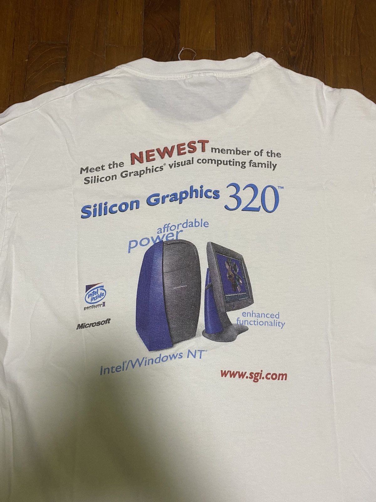 Vintage Vintage ‘99 Microsoft Windows Intel Silicon Graphics Tee | Grailed