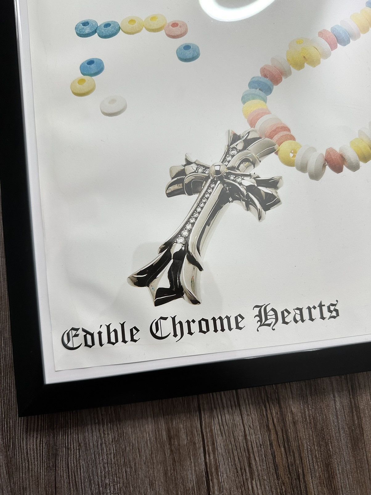 Chrome Hearts 🖤Chrome Hearts🖤 Candy Cross Necklace 9x12 Framed Poster ...