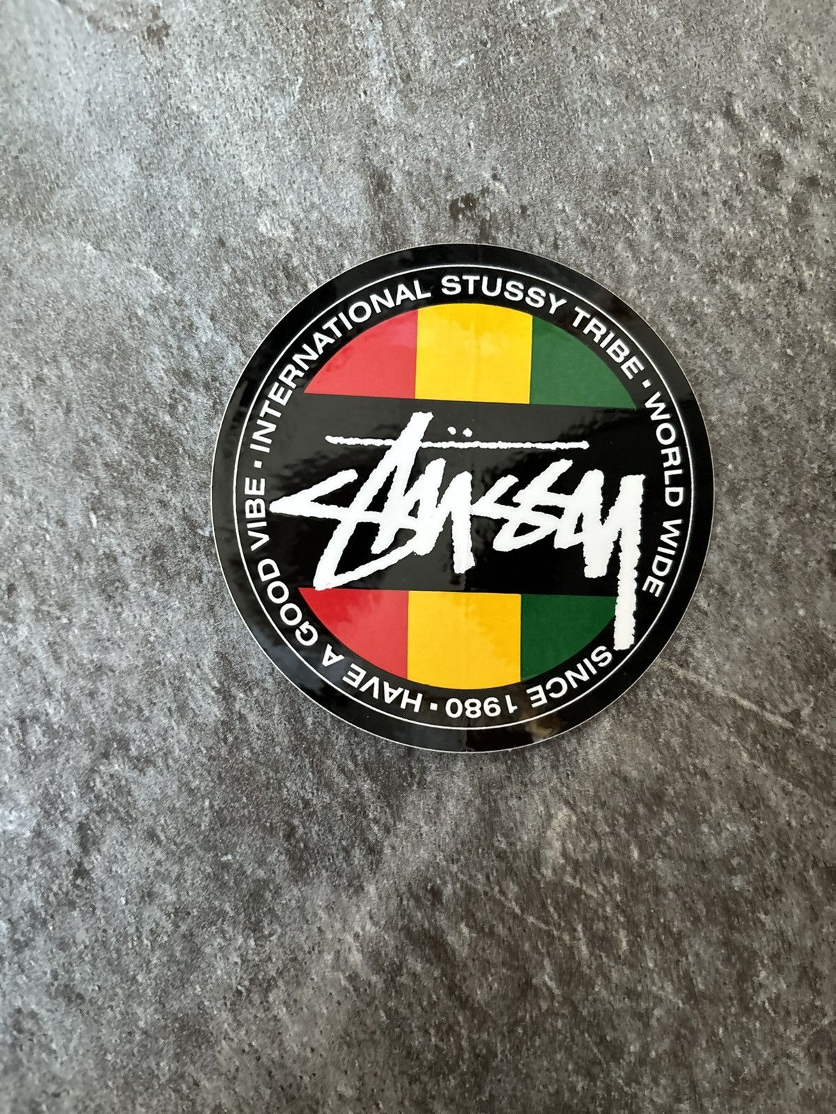 Stussy STUSSY WORLDWIDE RASTA GARAGE DUB MUSIC RECORD SLIP Sticker ...