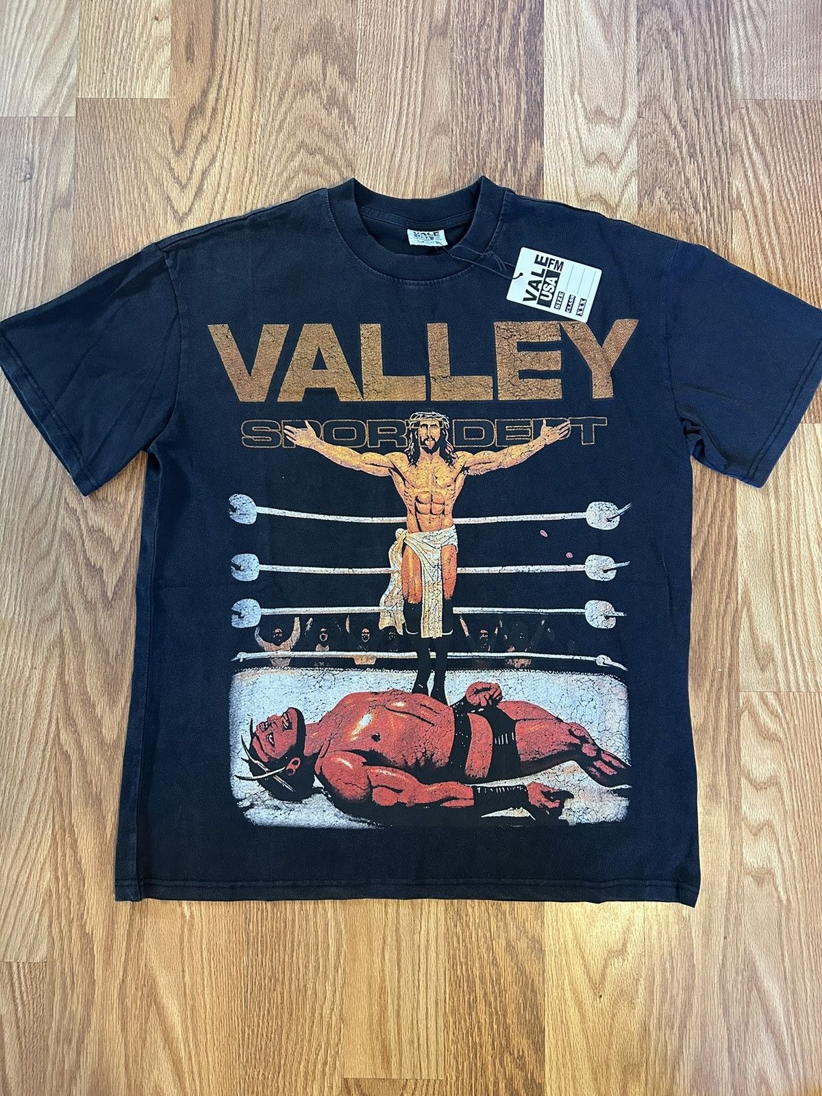 Vale New Vale Valley Forever Boxing Ring Jesus Tee Size Small | Grailed