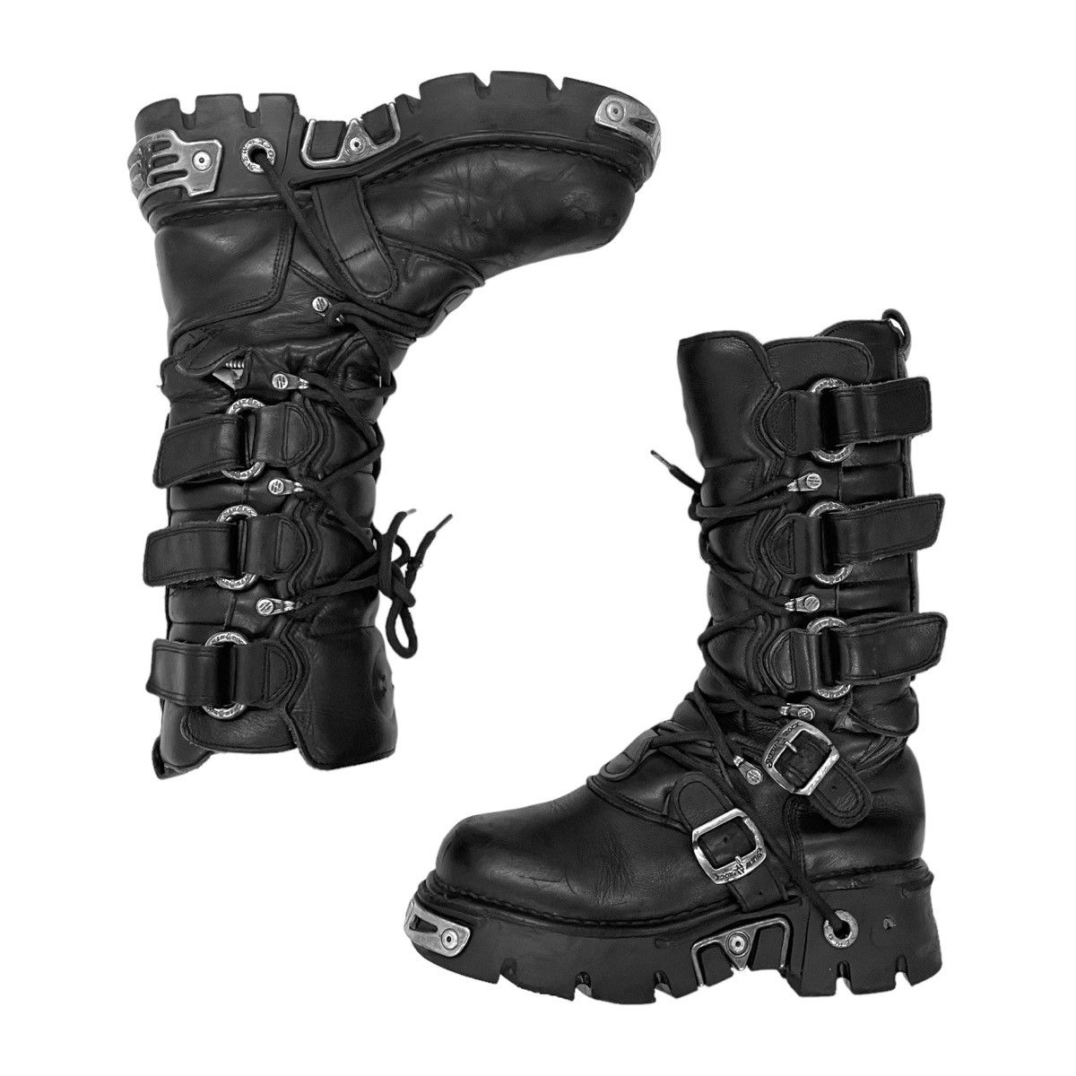 Japanese Brand × New Rock × Vintage Vintage New Rock Platform Boots ...