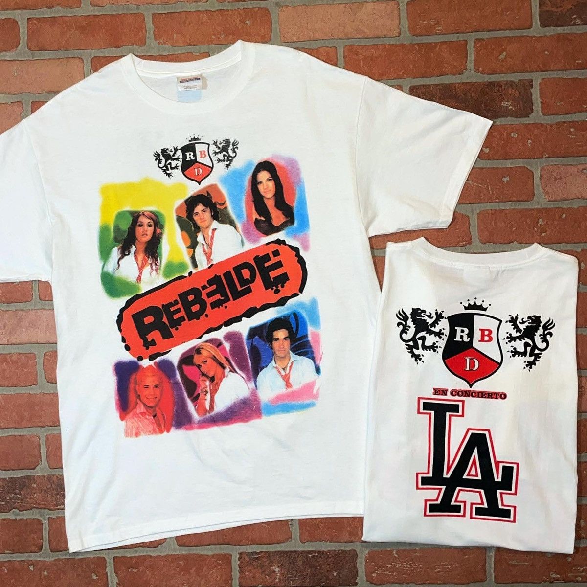 Vintage RBD Rebelde Vintage Tour Shirt Mens Large Y2K Band Tee Latin ...