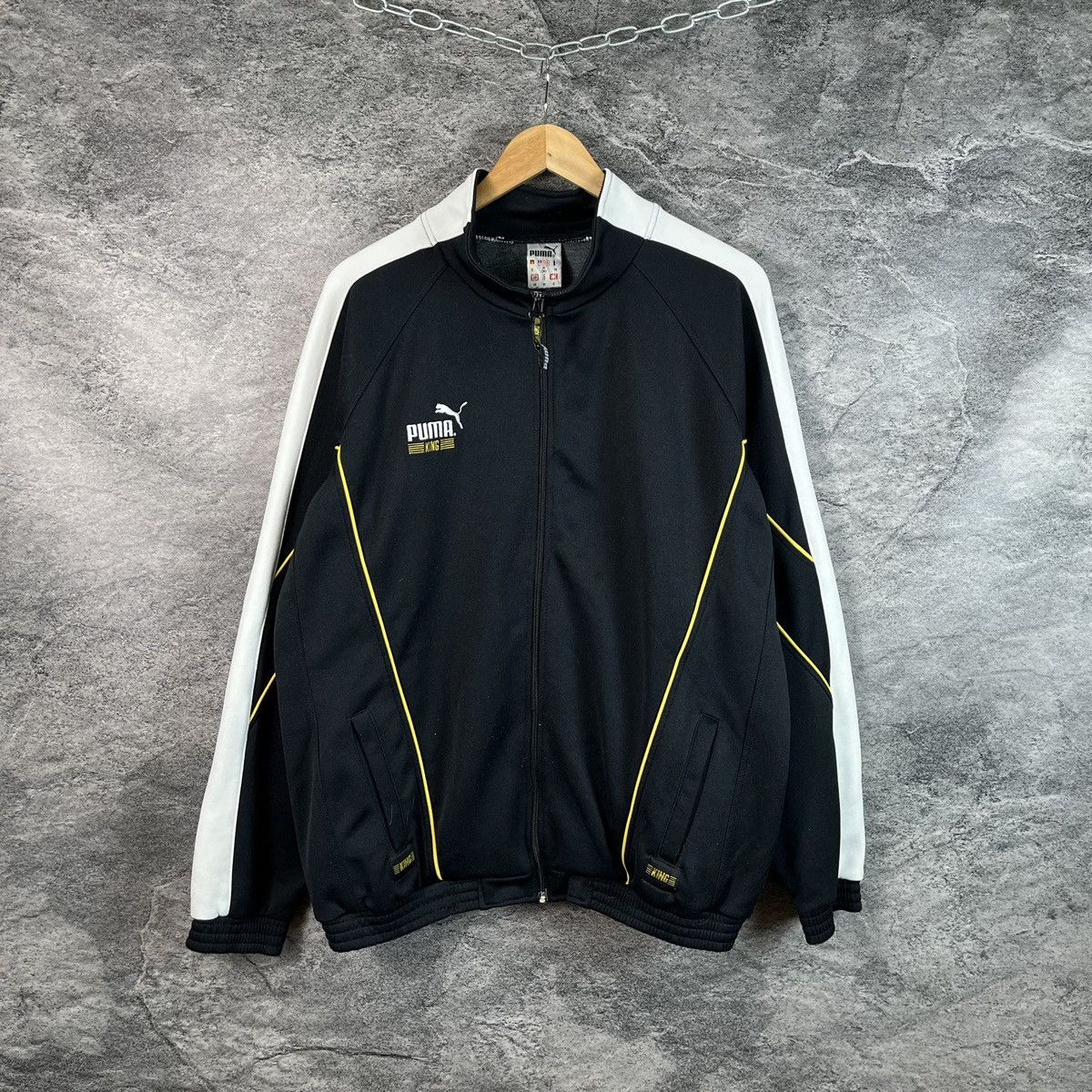Puma × Vintage Puma King Vintage Light Track Jacket 90s Black Y2K Drip ...
