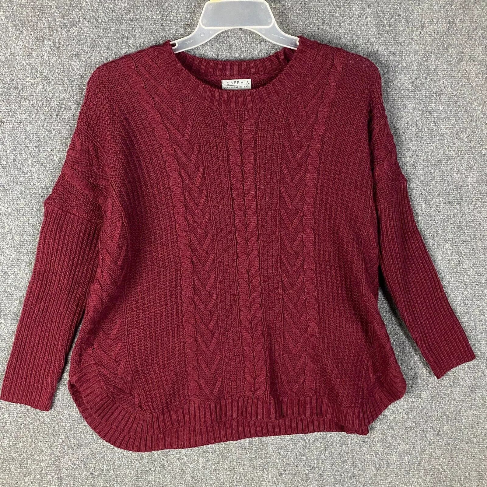 Other Joseph A Sweater Women's Small Pullover Knit Burgundy S | Grailed