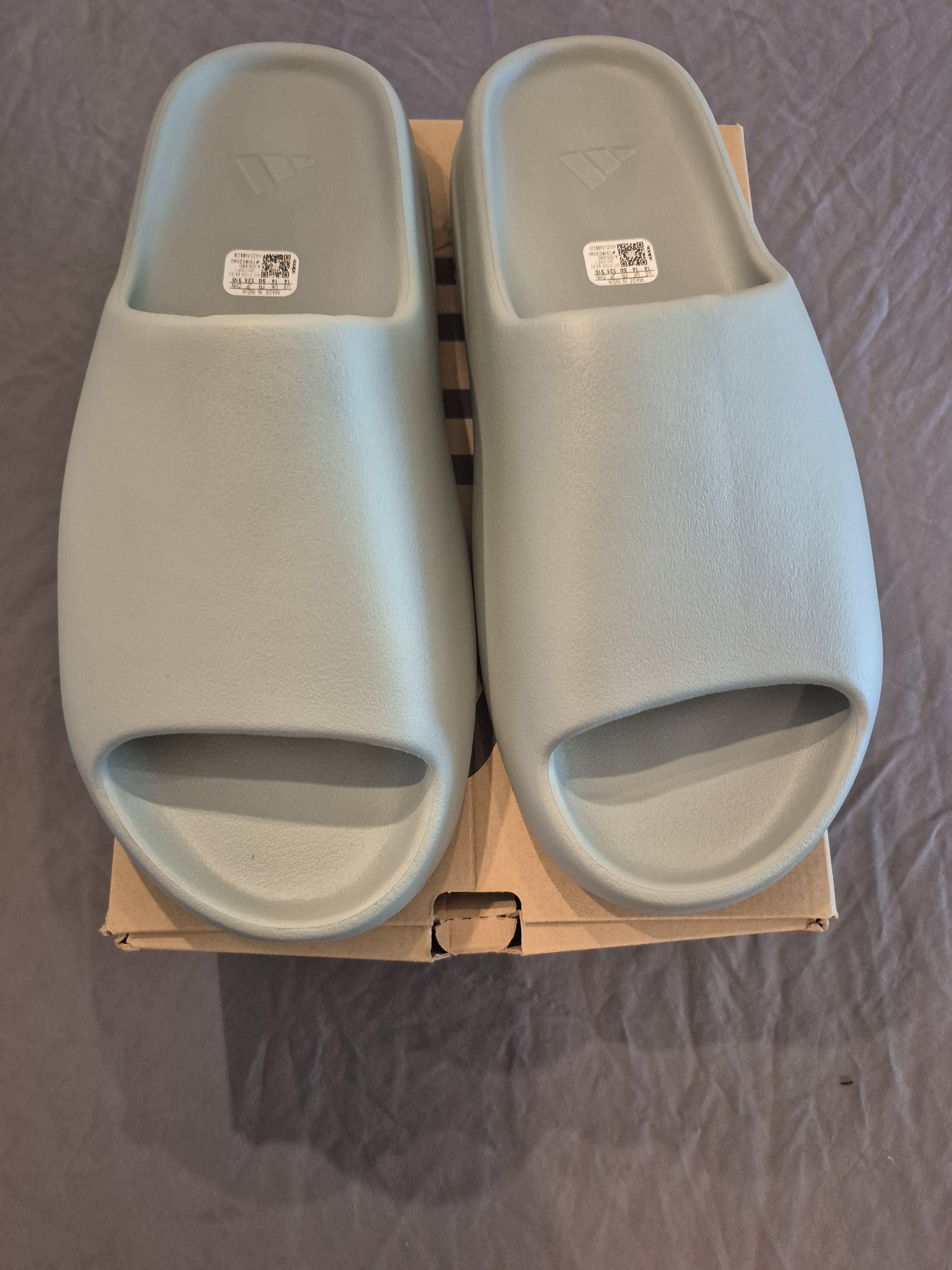 Yeezy Adidas x Yeezy YZY Slides Salt Size 14 | Grailed