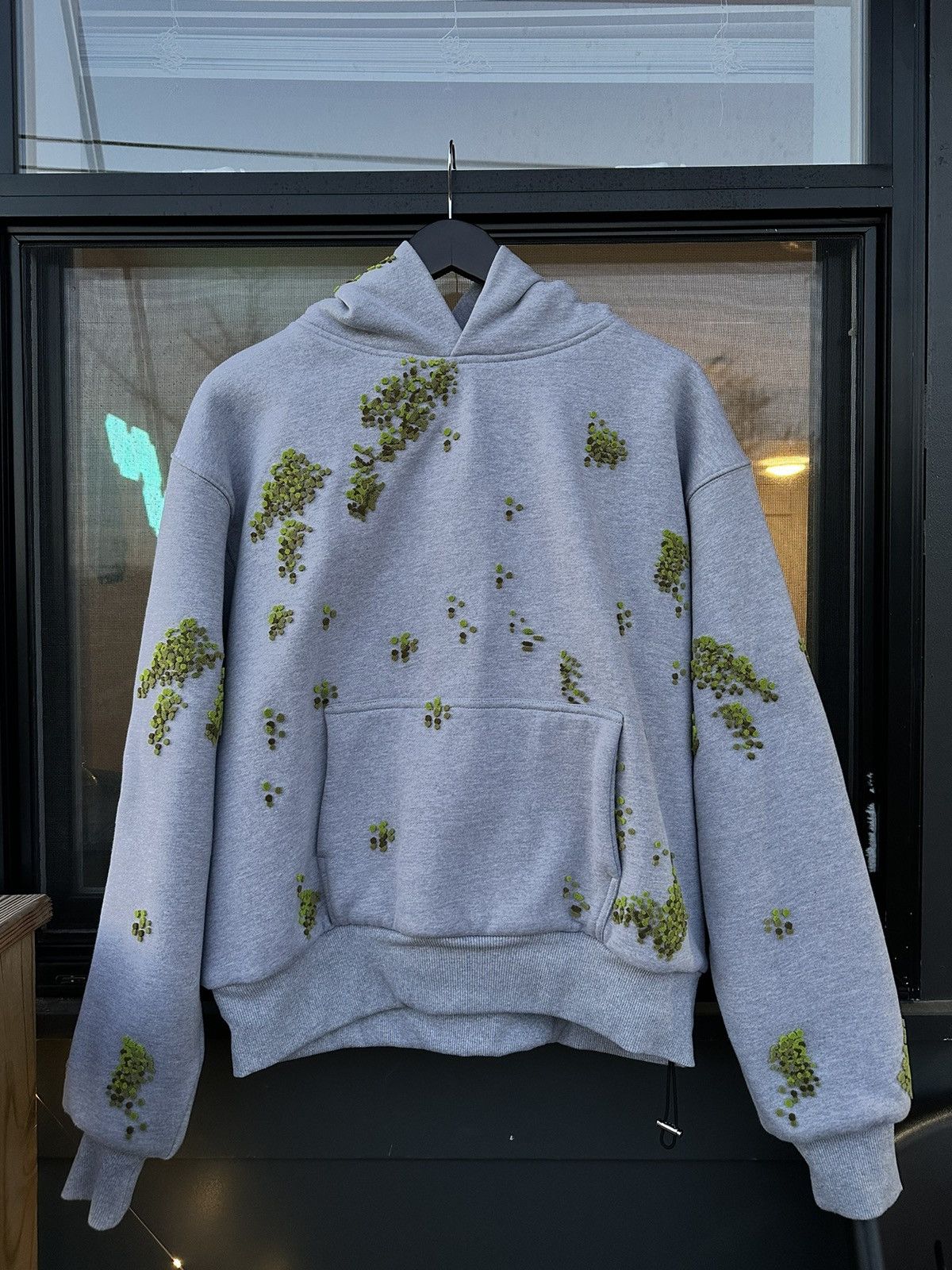 Streetwear Shady Attire Moss Hoodie Double-Layered | Grailed
