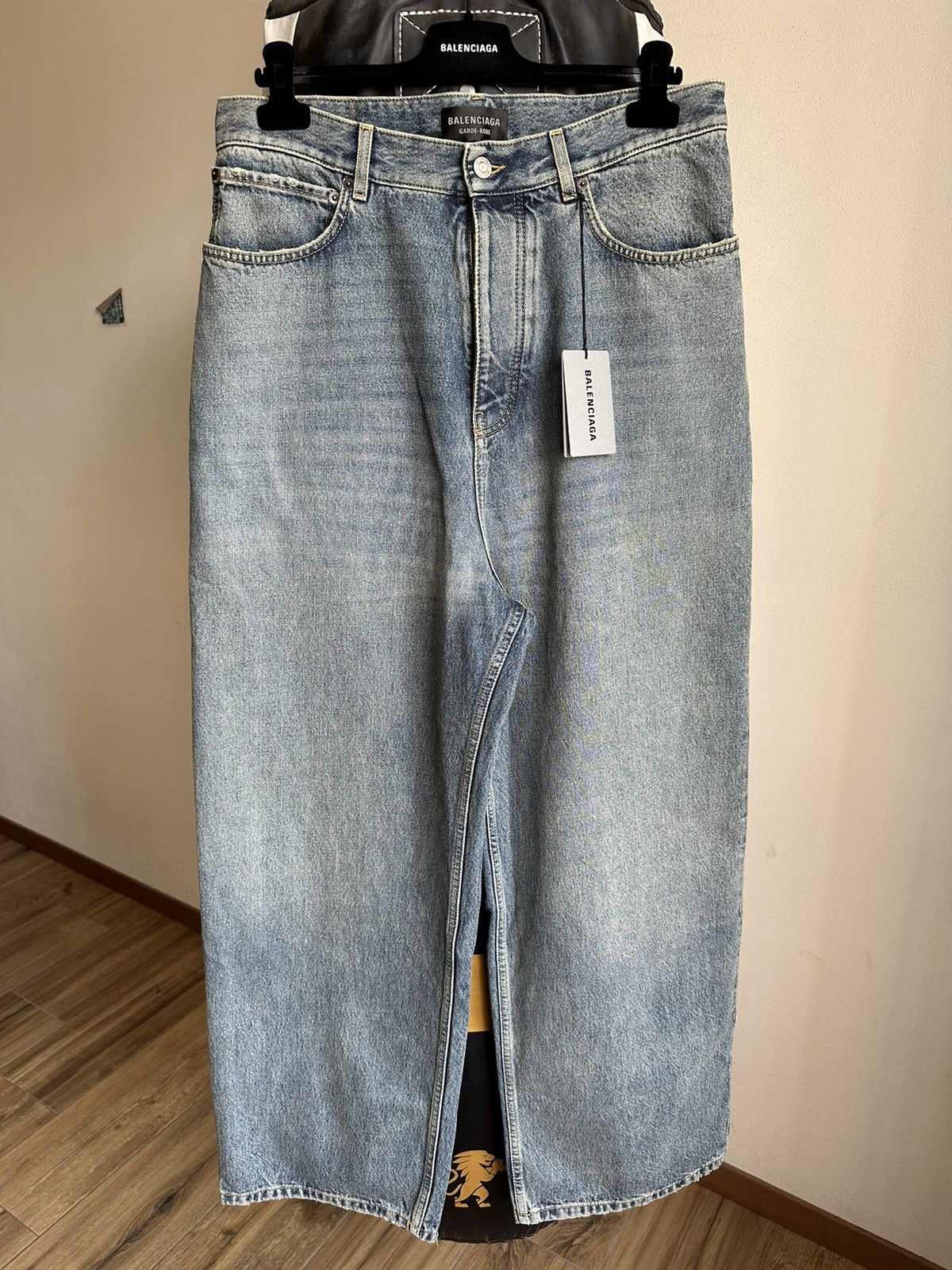 Balenciaga [XS] 1130$ SS24 Garde-Robe Blue baggy jeans | Grailed