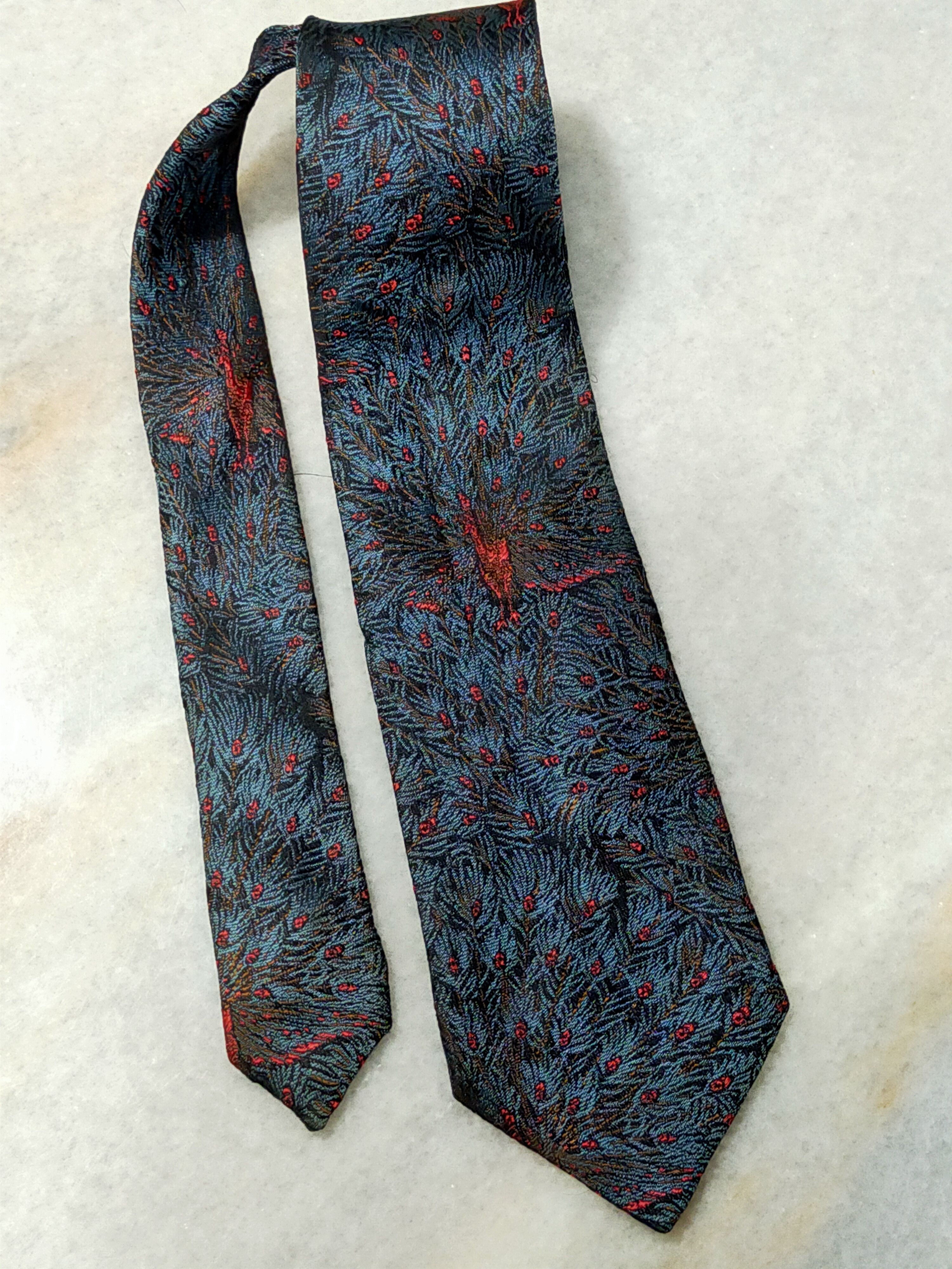 Givenchy GIVENCHY PARIS PEACOCK SILK VINTAGE TIE | Grailed