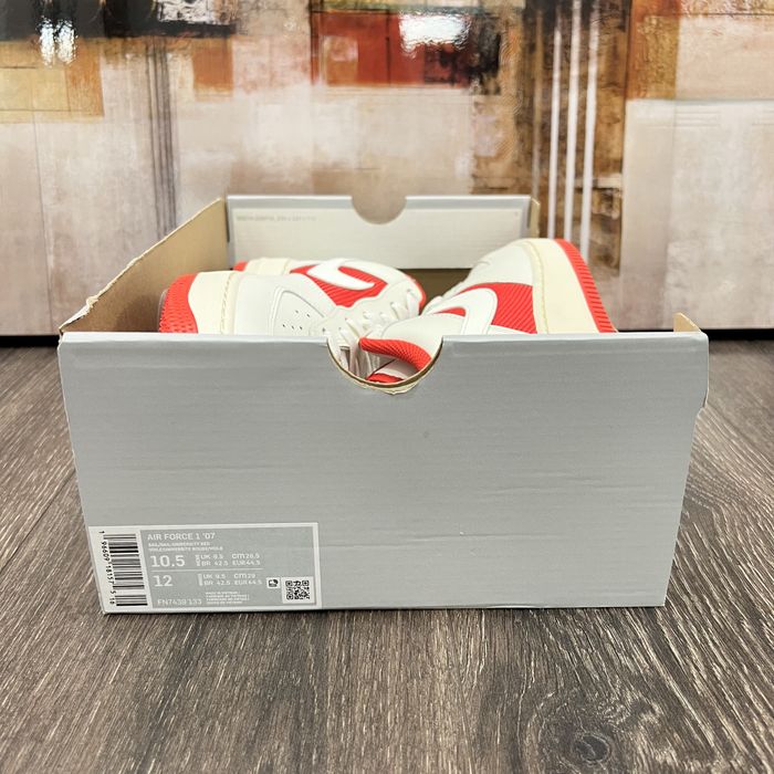 Nike Nike Air Force 1 Low Athletic Department Sail University Red | Grailed