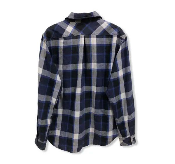 Flannel × Japanese Brand × Streetwear Japanese Brand Back Number Plaid ...