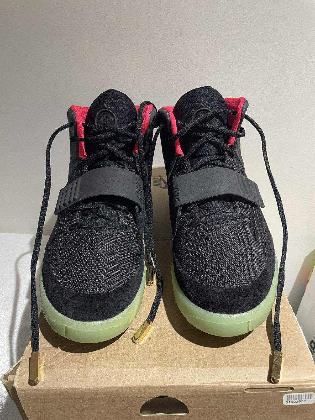 Kanye West × Nike Nike Air Yeezy 2 NRG Black Solar Red Men’s Size 12 ...