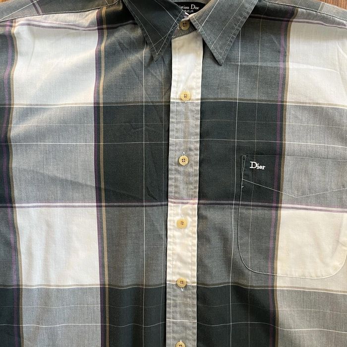 Designer Vintage Christian Dior Button Up Shirt 1be0 | Grailed