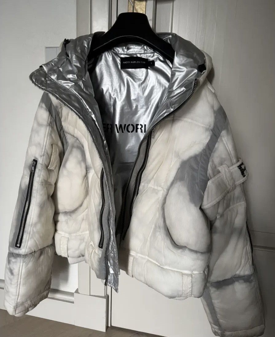 Racer Worldwide Racer worldwide Translucent puffer jacket | Grailed