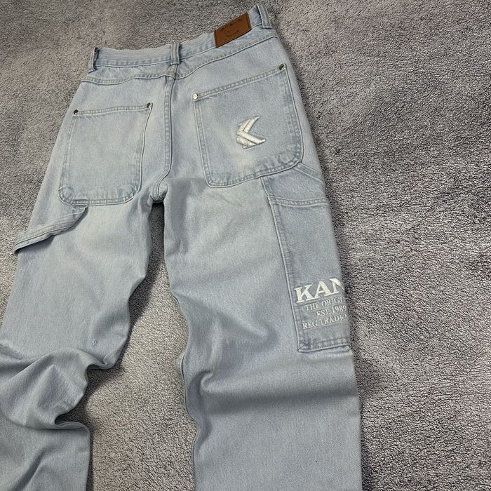 Vintage Karl Kani Jeans Dark Wash Denim Cargo Pants | Grailed