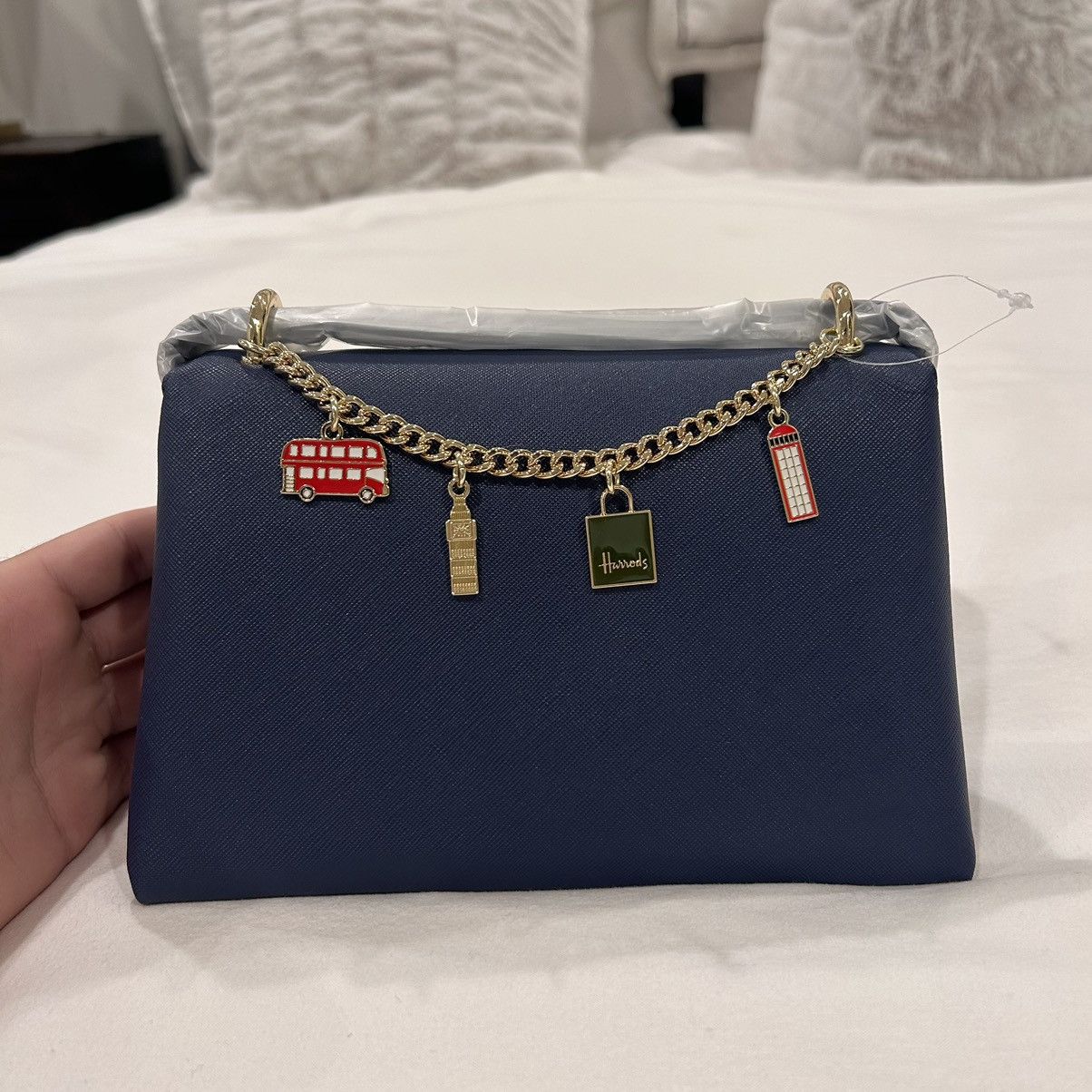Harrods Harrods mini tote Leather handbag | Grailed