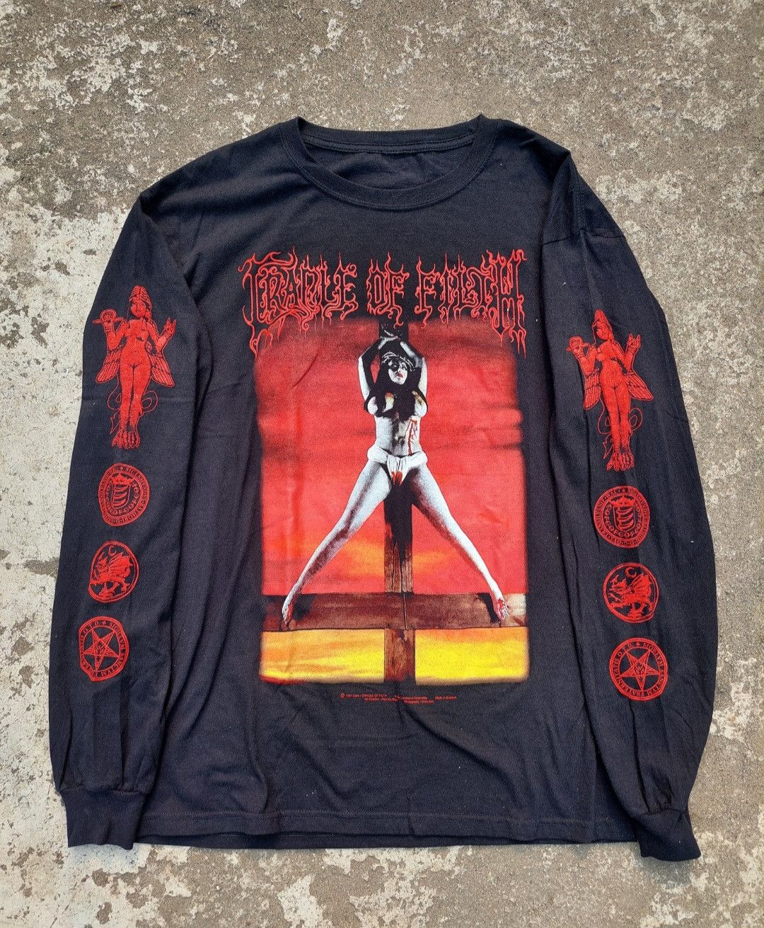 Band Tees Rock Tees Vintage Cradle Of Filth Metallica Nirvana