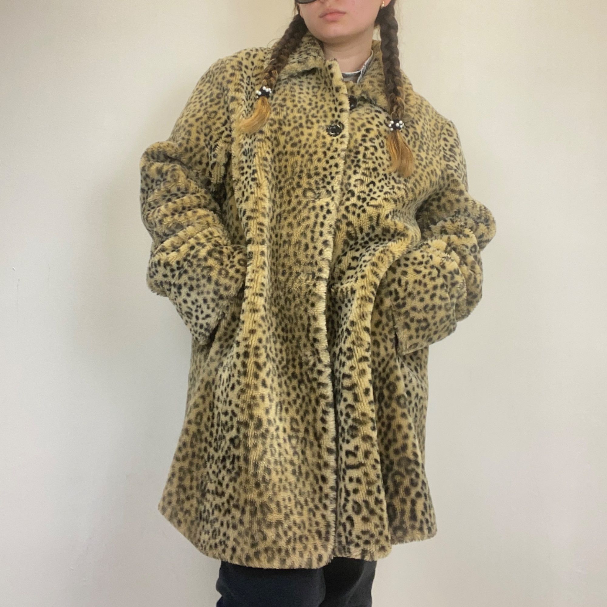 Vintage XL - Penmans Leopard Print Fuzzy Long Coat | Grailed