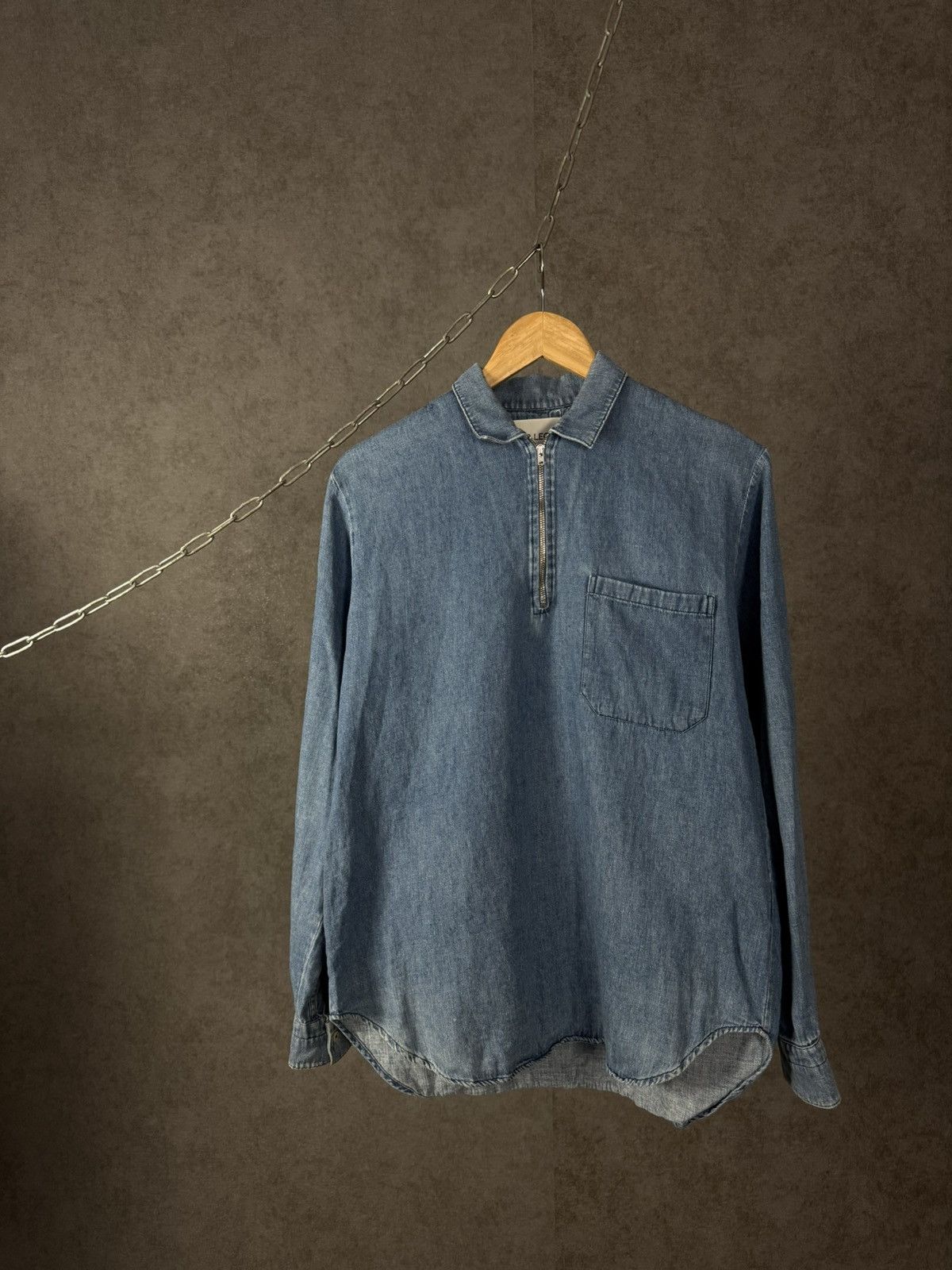 Our Legacy Our Legacy designer 1/3 zip denim shirt | Grailed