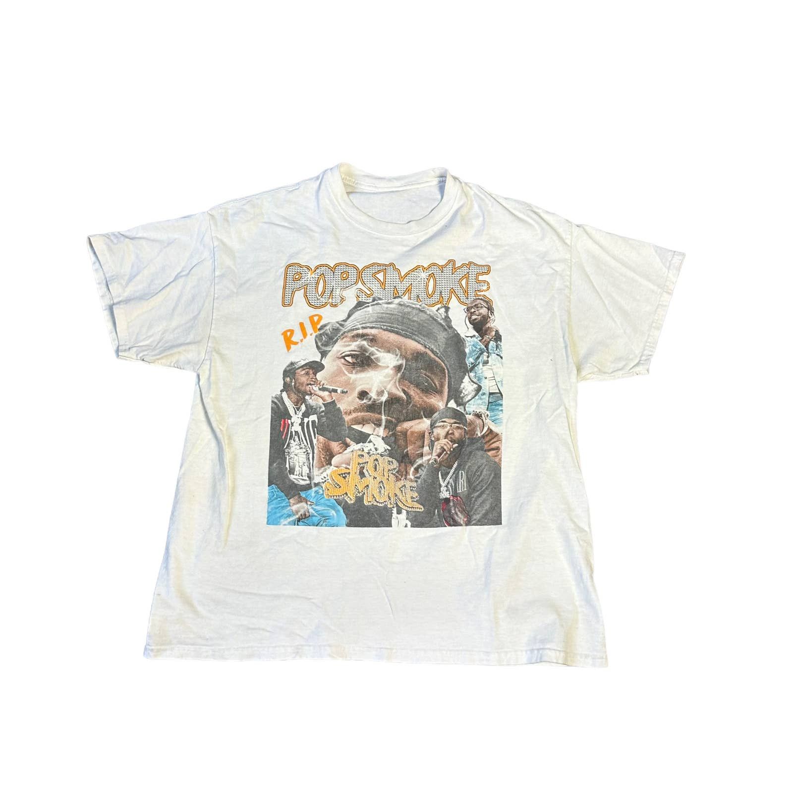 Custom Pop Smoke Memorial Tribute Tee Shirt Mens Large | Grailed