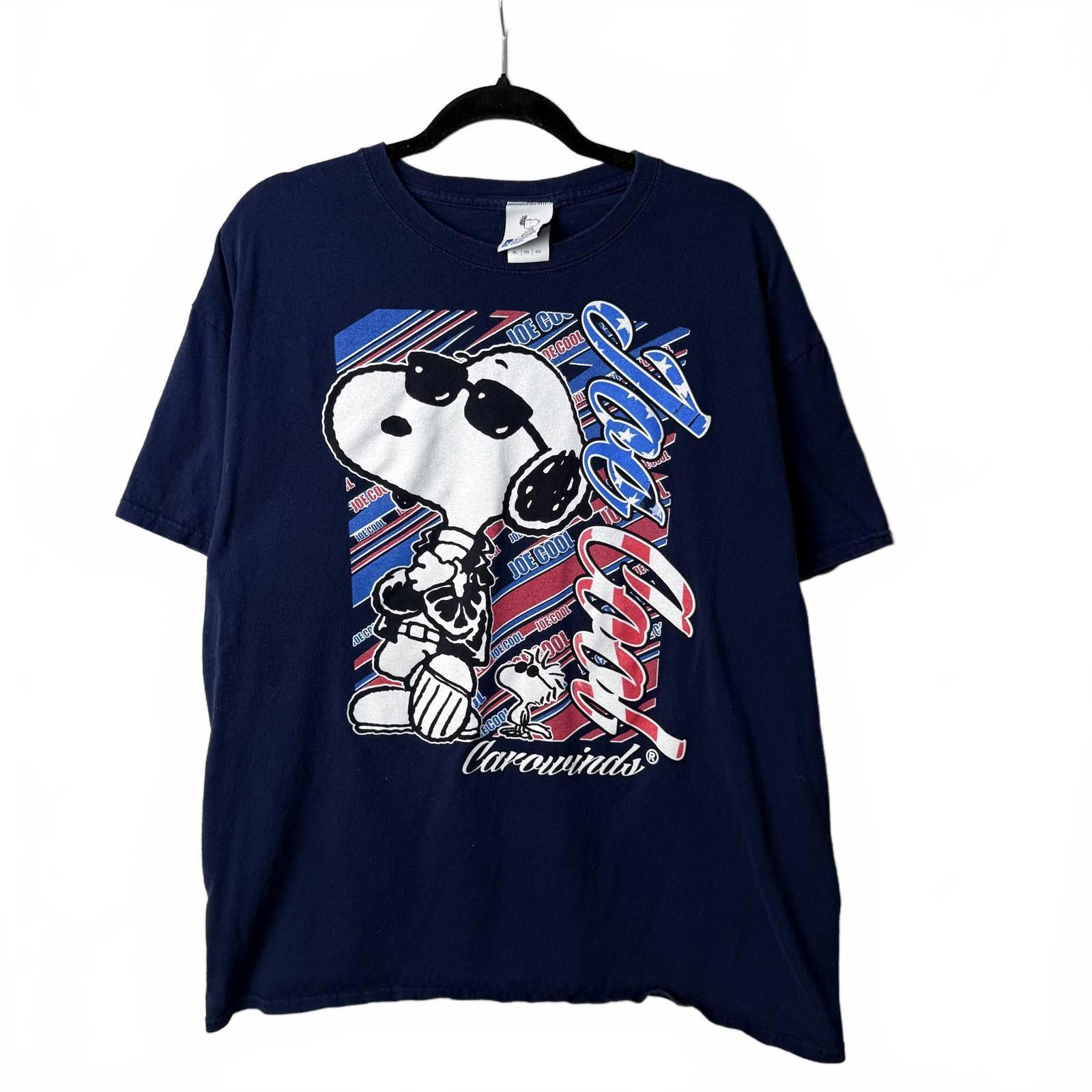 Snoop Dogg Vintage 90s Knott's Berry Farm Peanut Snoopy Joe Cool Tee XL ...