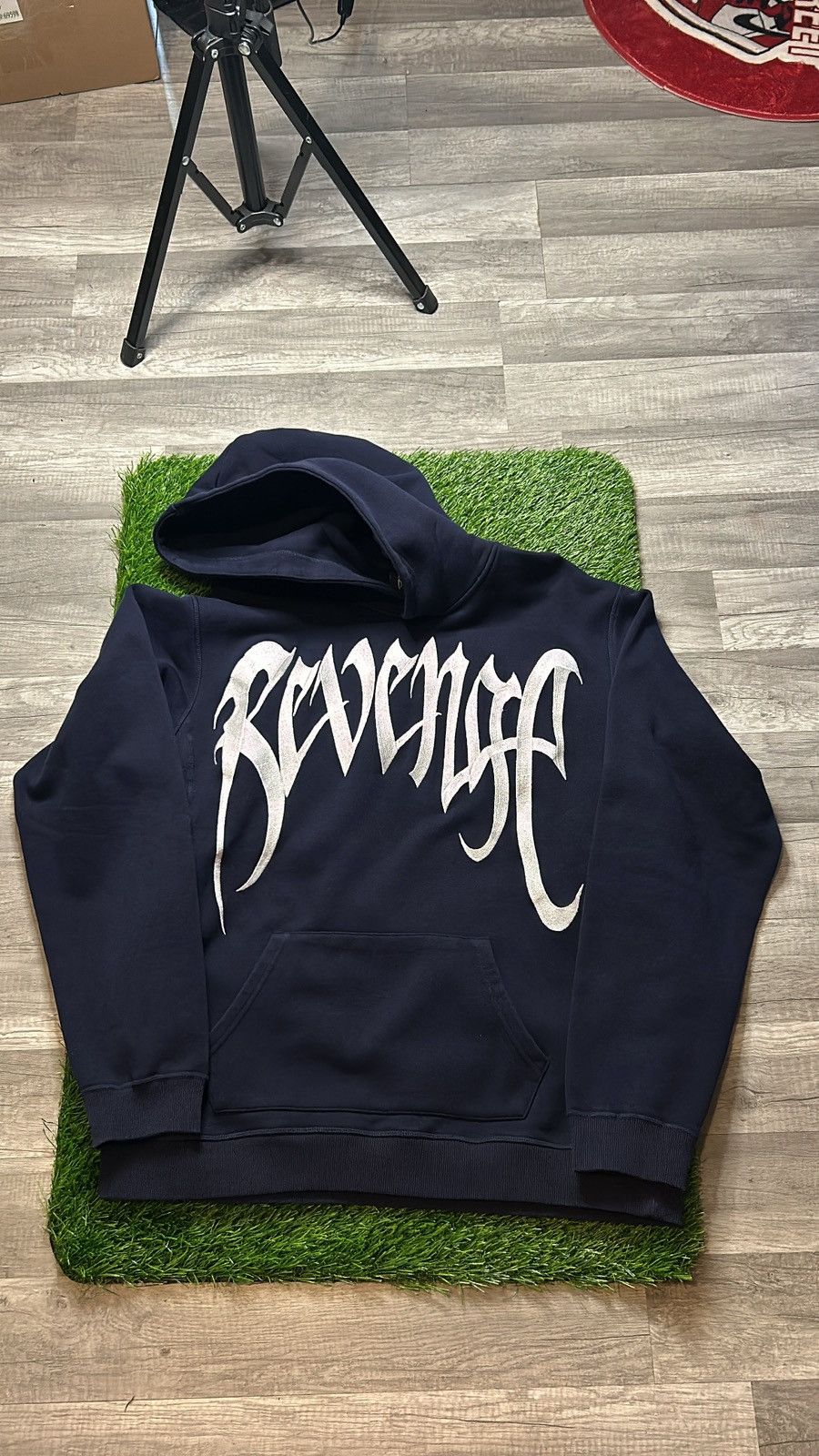 Revenge Revenge Embroidered Arc Logo Navy | Grailed