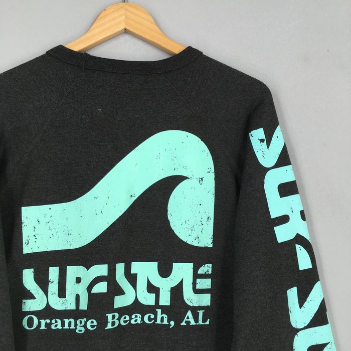 Vintage Vintage 90's Surf Style Black Sweatshirt Large | Grailed