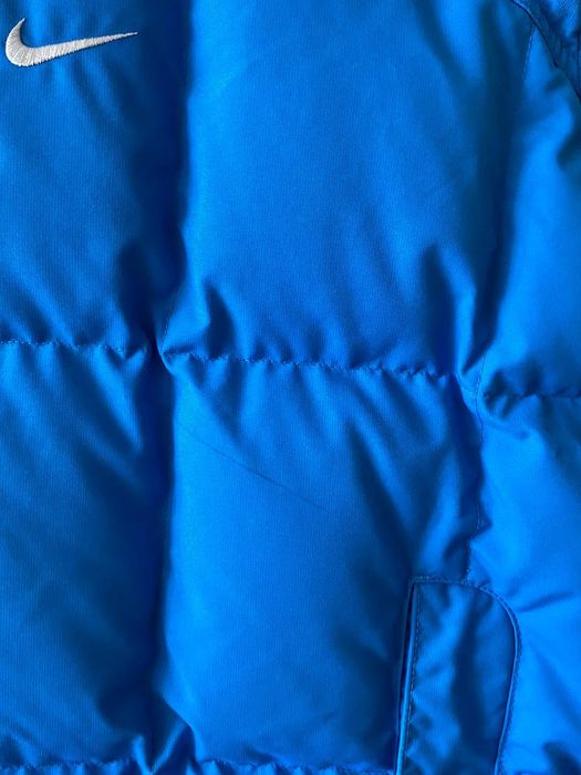 Nike Vintage Nike Baby Blue Puffer Vest Swoosh | Grailed