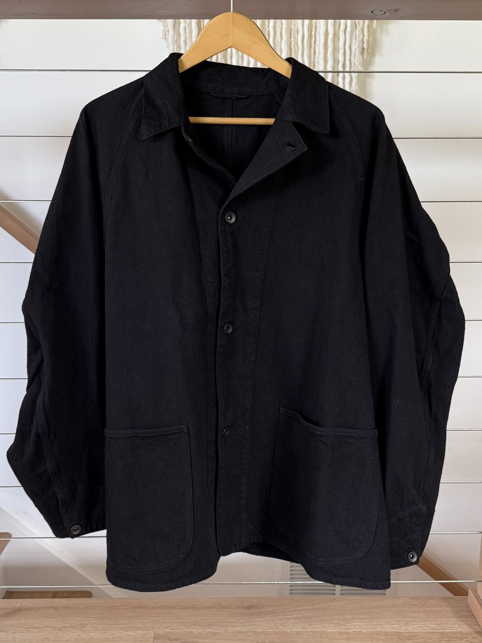 Comoli Comoli Black Denim Work Jacket | Grailed