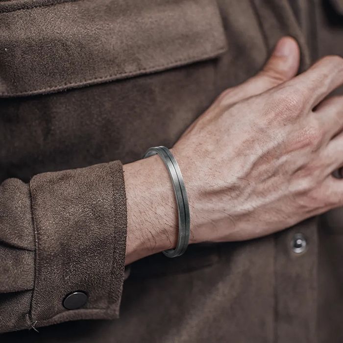 Cuban Link Chain Retro Rustic Cuff Bracelet | Grailed