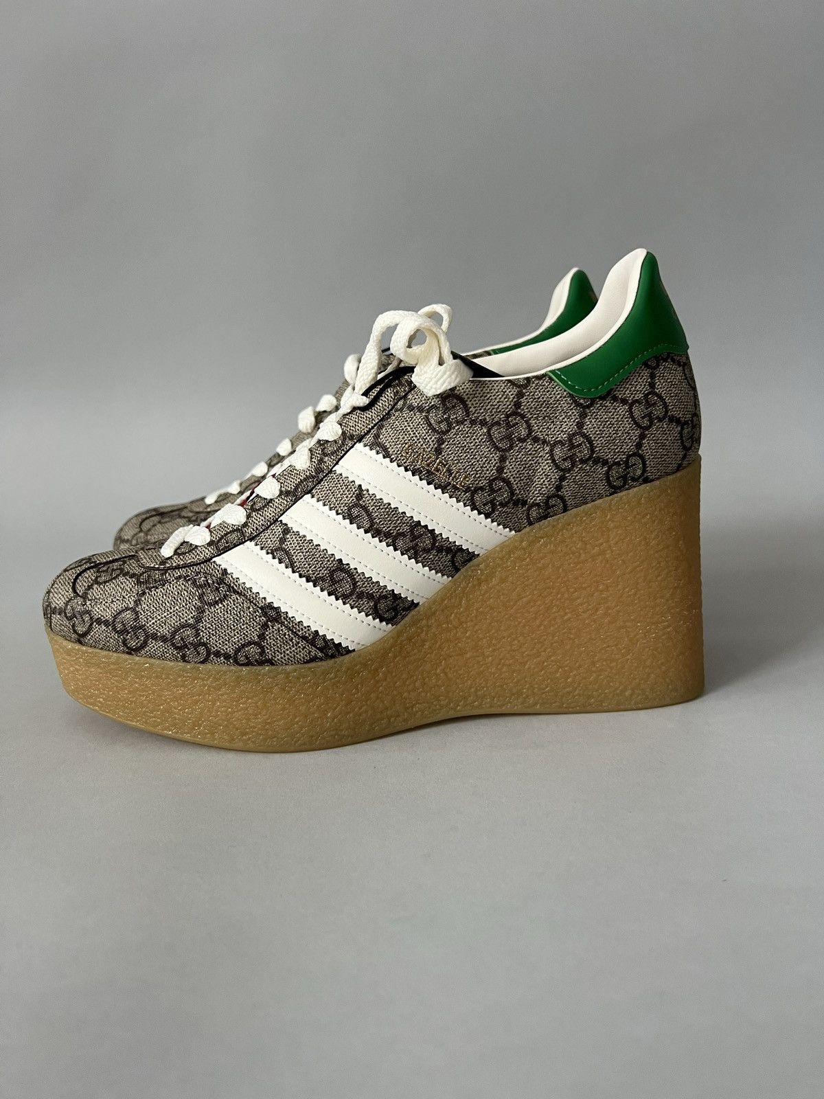 Adidas × Gucci Adidas x Gucci Gazelle Platform Monogram Sneakers in ...